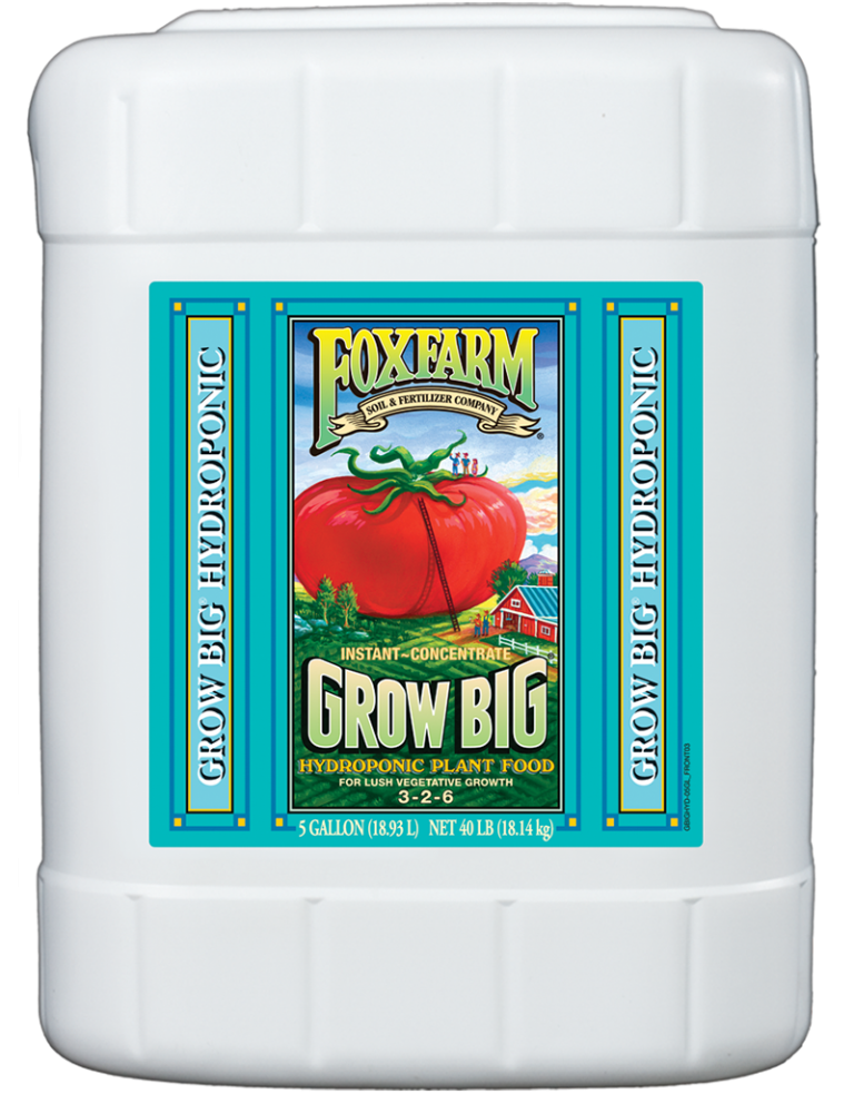 Grow Big® Hydroponic Liquid Plant Food - FoxFarm Soil & Fertilizer Company