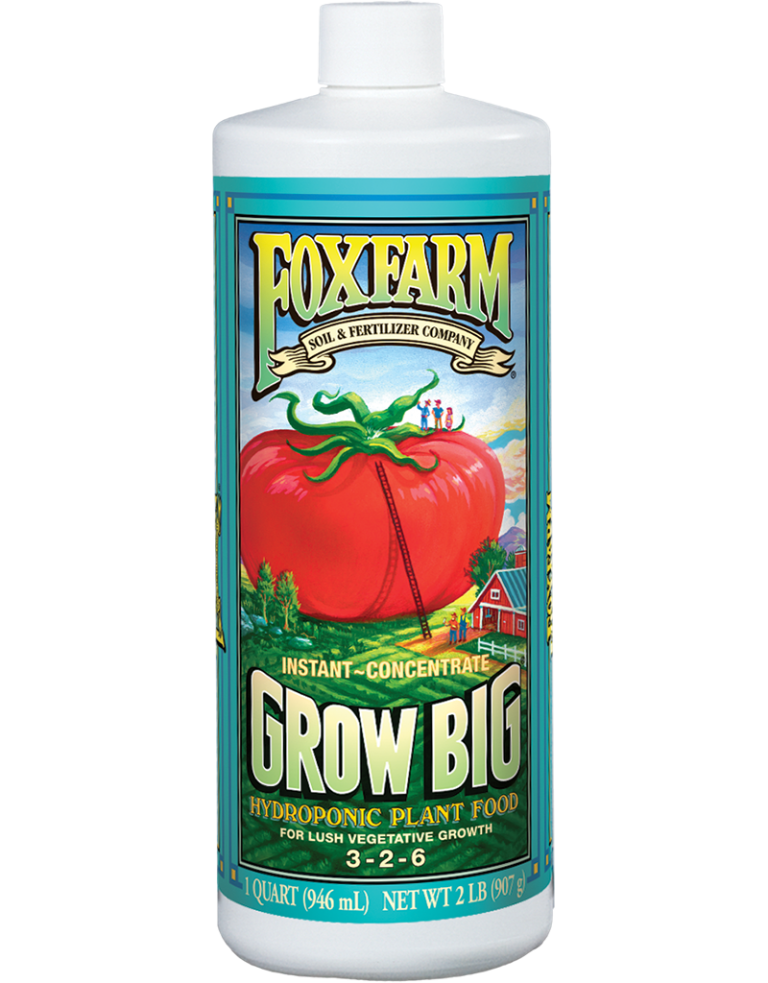Grow Big® Hydroponic Liquid Plant Food - FoxFarm Soil & Fertilizer Company